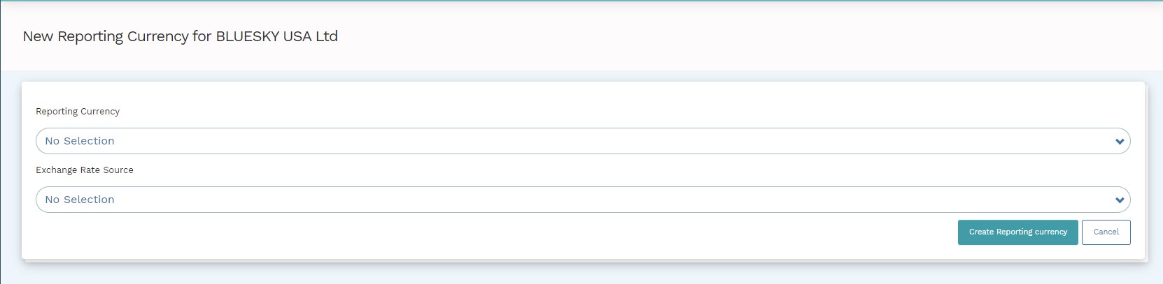 Reporting Currencies – Mondial Software